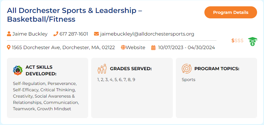 Summer 2024 Program Information Form